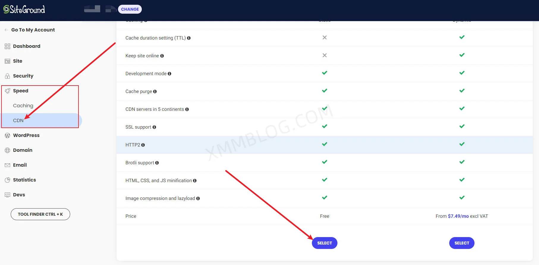 Wordpress教程：如何在SiteGround上开启免费CDN服务 - Xmmblog-Shopify/Wordpress独立站建站教程