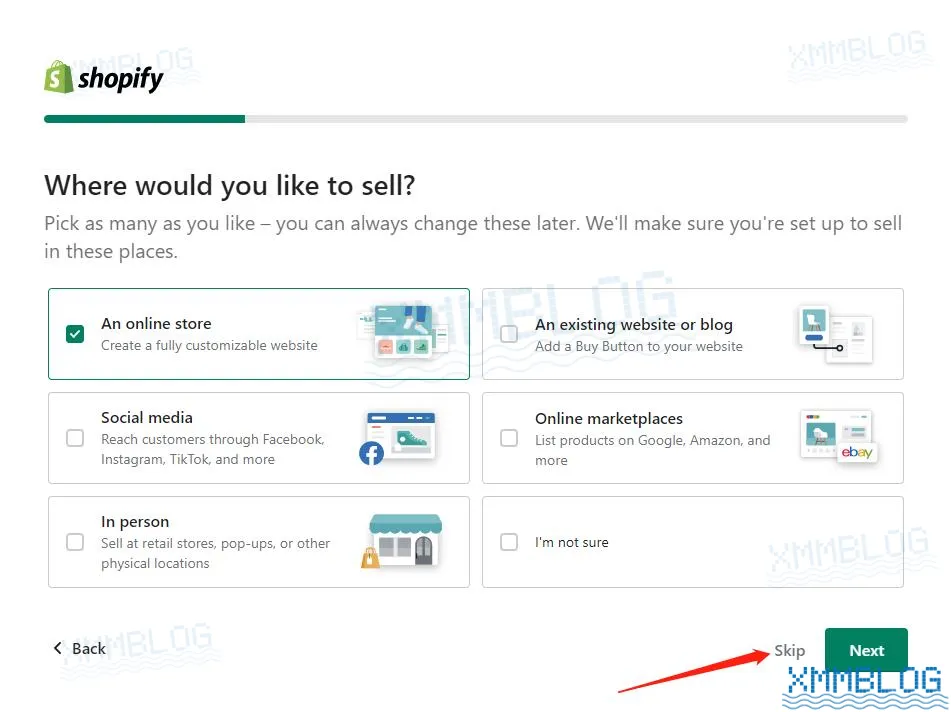 2024注册Shopify开店教程（3天免费试用，首月只需1美金） - Xmmblog